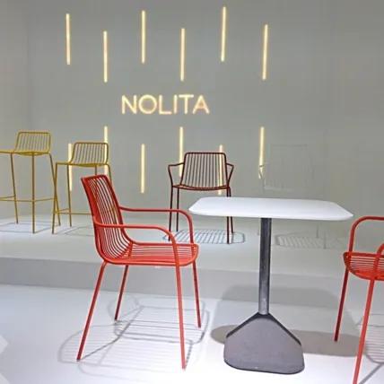 Sada 4 židlí Nolita 3655 antracitová, Pedrali - Nolita 3655 - sada