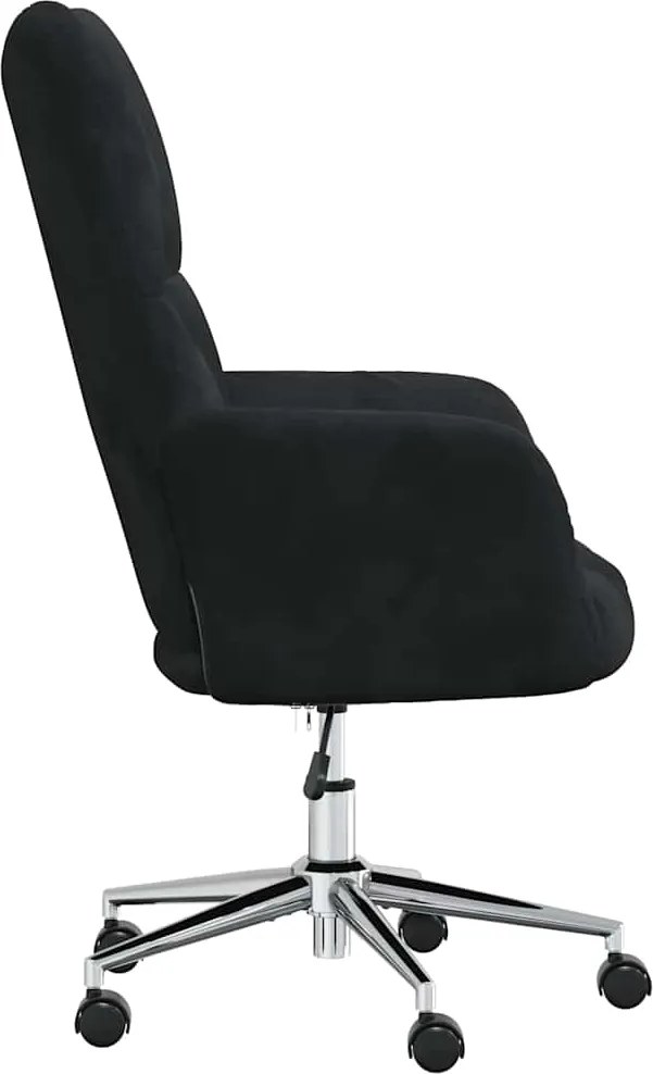 Relaxační křeslo černé samet 328167