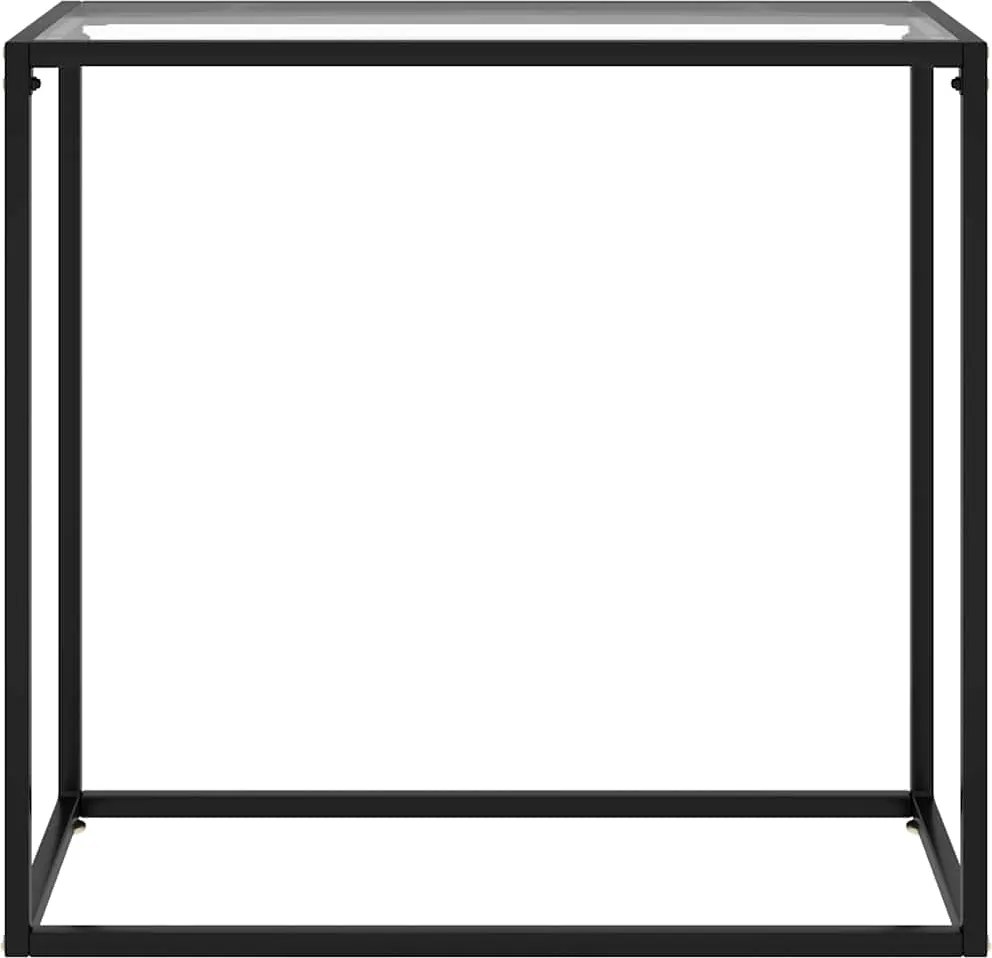 Konzolový stolek transparentní 80 x 35 x 75 cm tvrzené sklo 322807