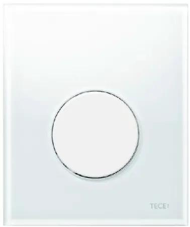 Tece TECEloop - Ovládání splachování pisoáru, bílé sklo/bílá 9242650