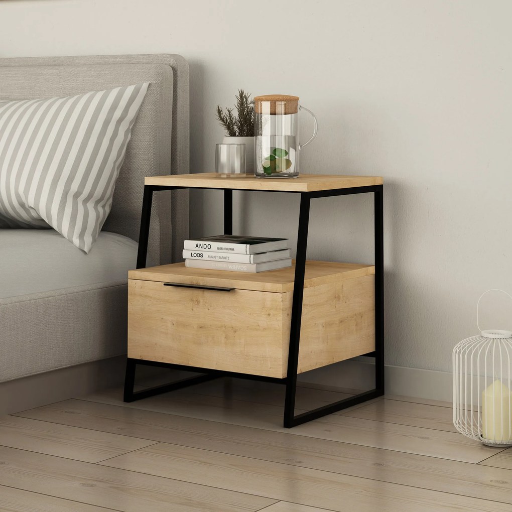 Kalune design Noční stolek PAL dub 855DTE3548