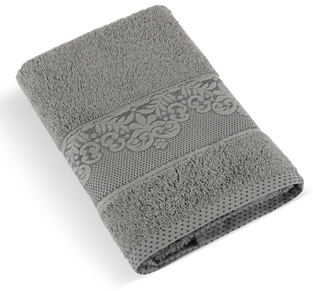 Bellatex froté ručník ORCHIDEA, tmavě šedá, 50x100cm