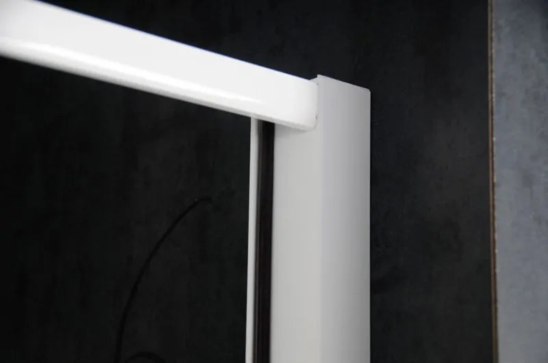 Aqualine, AMICO sprchové dveře výklopné 1040-1220x1850mm, čiré sklo, G100