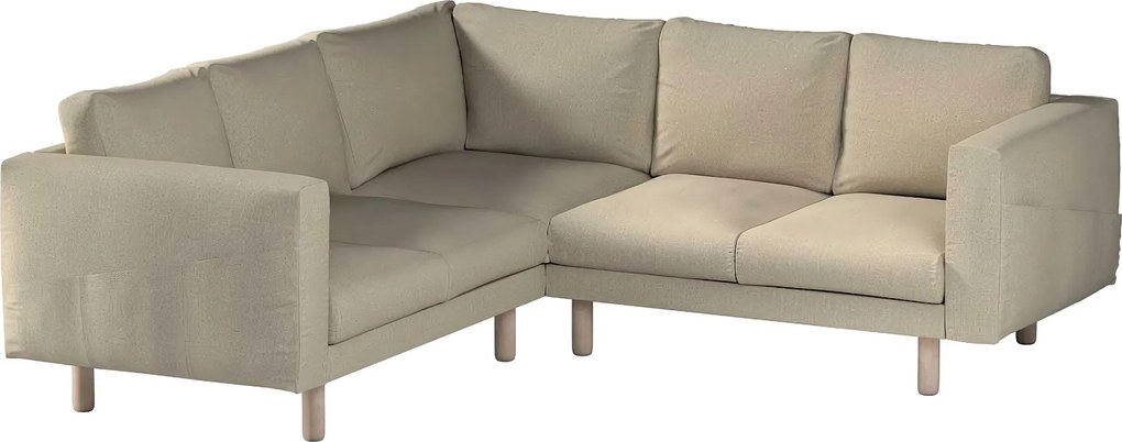 Potah na pohovku IKEA Norsborg rohová 4-místná barva béžová látka pletený vzor