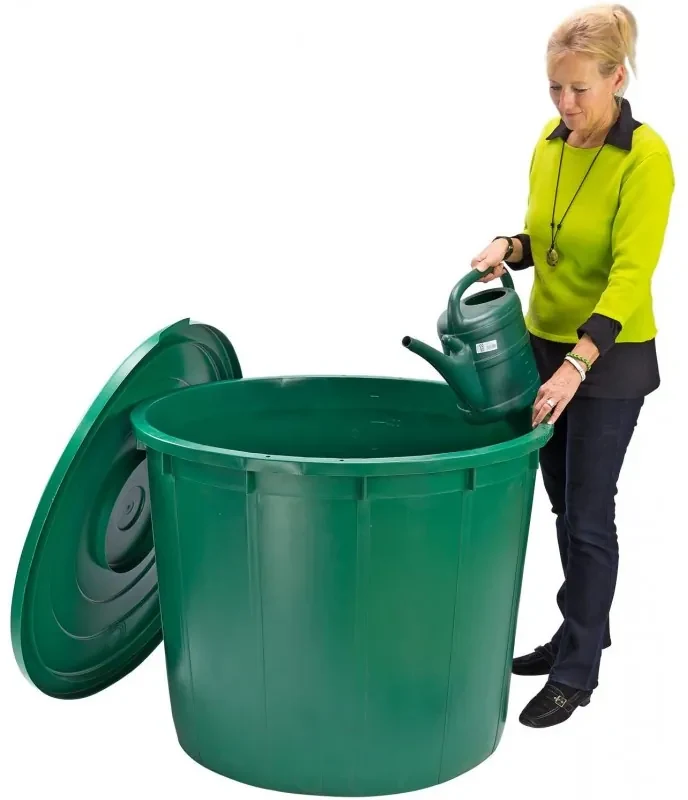 DEMA Sud / nádrž na dešťovou vodu s víkem 500 litrů, zelená 31186D | BIANO