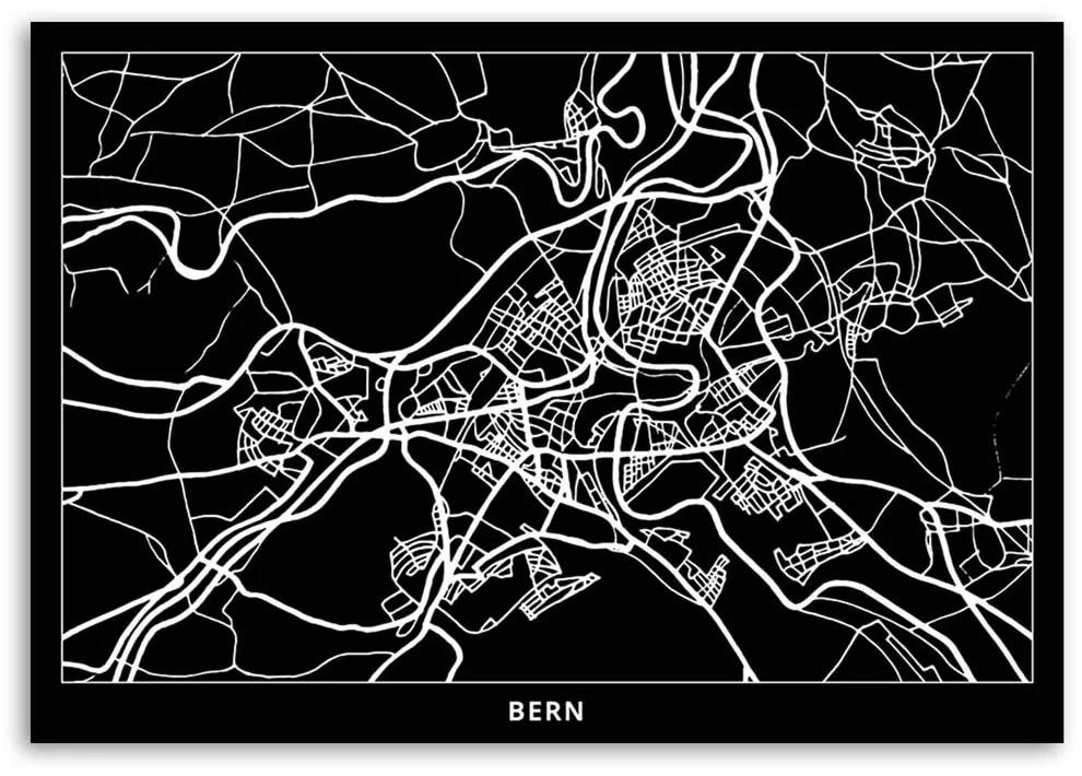 Obraz na plátně Mapa města Brna - 60x40 cm