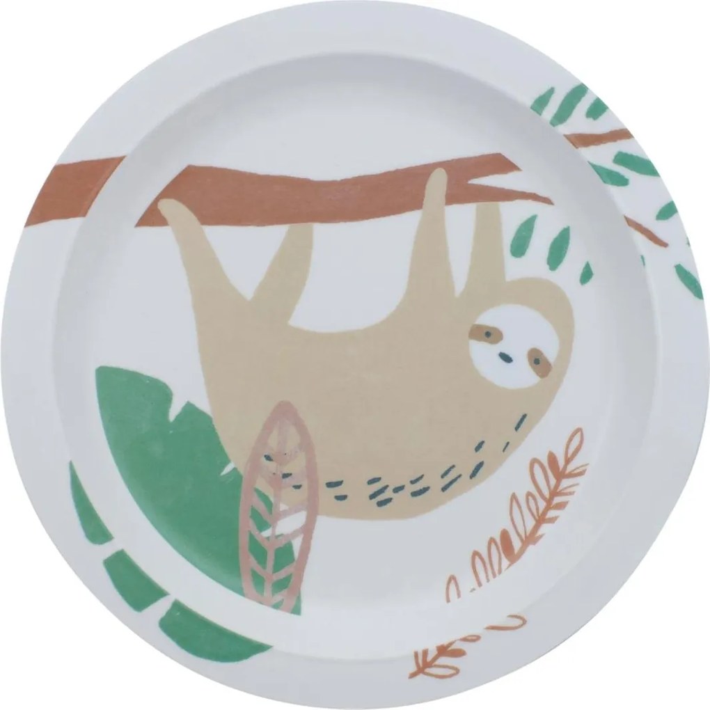 Kulatý talíř pro děti Wildlife 21,5 cm Sebra