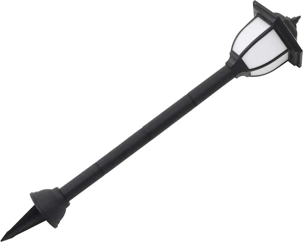 Zahradní solární lampy 6 ks LED černé 277138