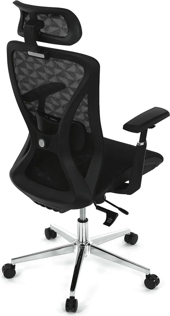 Ergonomická kancelářská židle NILS - černá síťovina