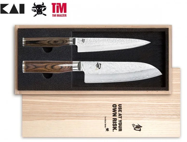 TDMS-230 SHUN TIM MÄLZER sada nožů KAI - nože TDM-1701 a TDM-1702