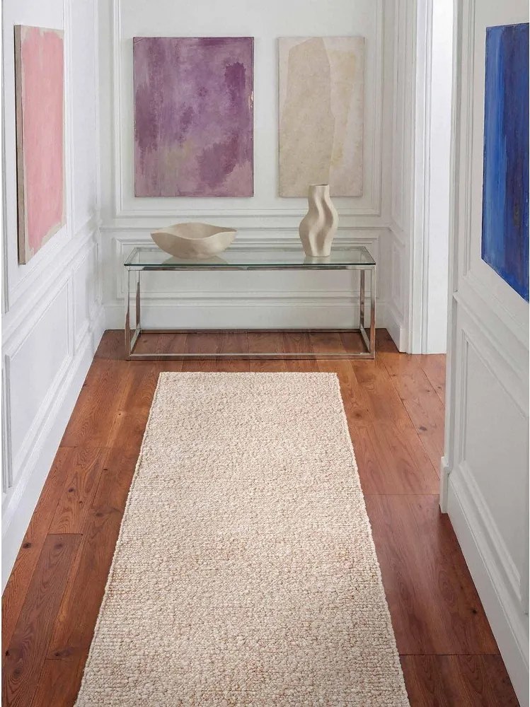 Krémový ručně tkaný běhoun 80x300 cm Notting Hill Portobello – Ted Baker
