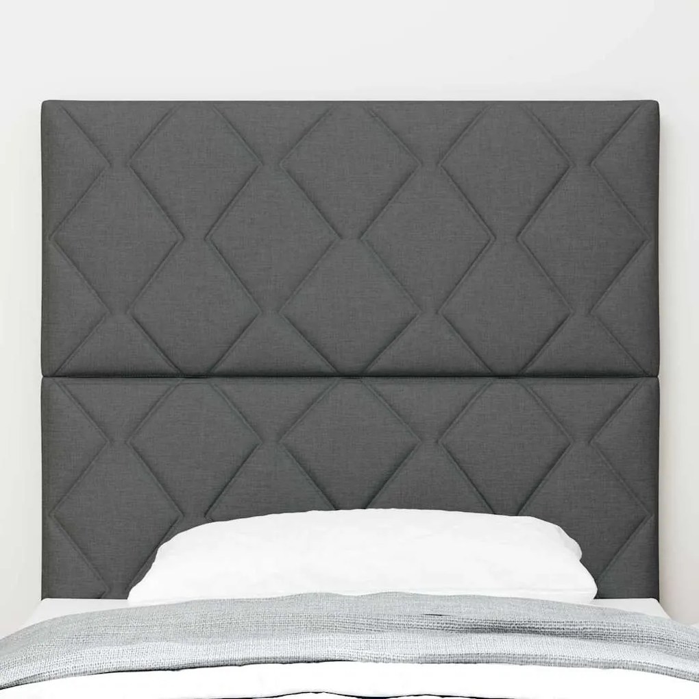 Čelo postele Tmavě šedá 100 cm textil 3337900