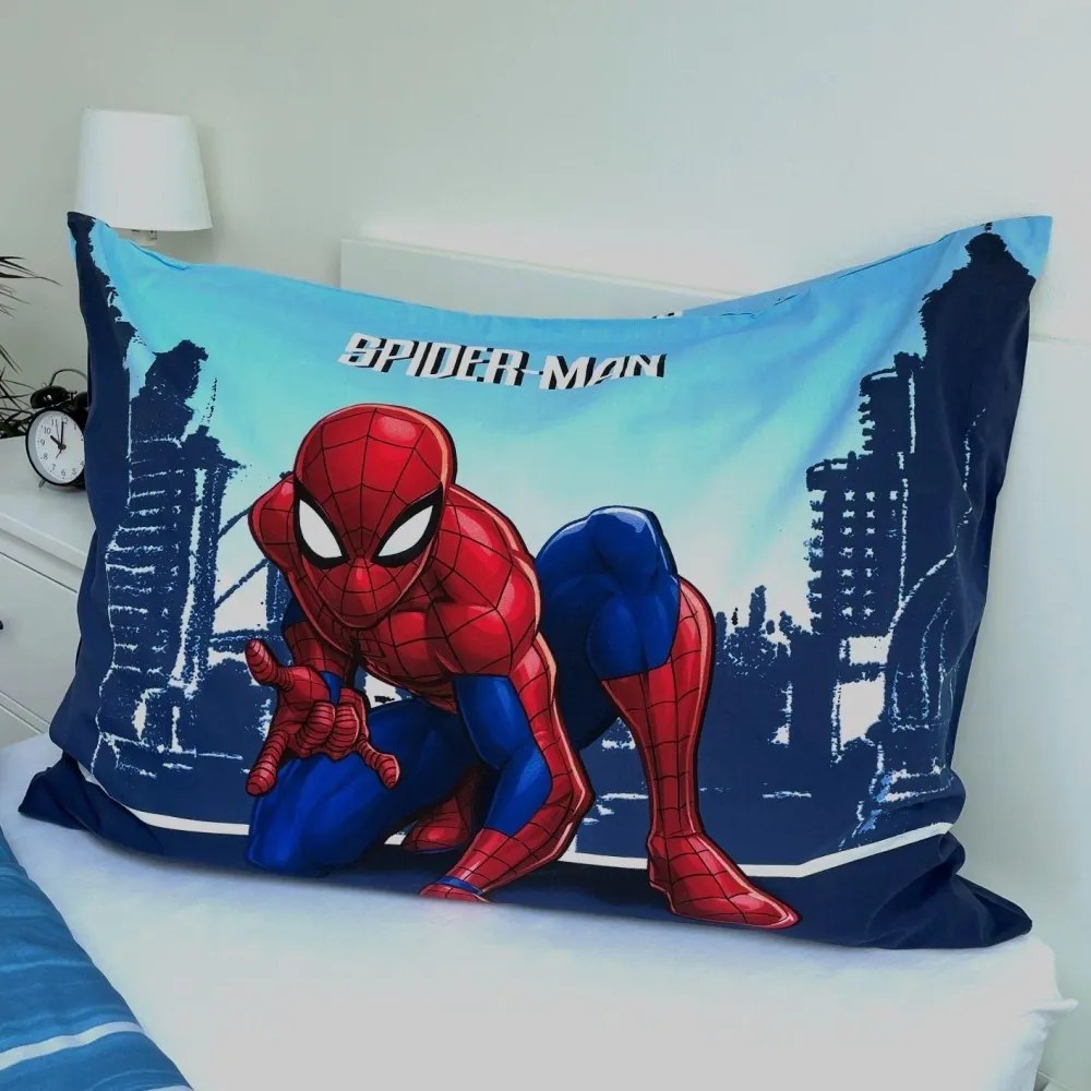 Jerry Fabrics s. r. o. Bavlněné povlečení 140x200 + 70x90 cm - Spider-man Blue 04