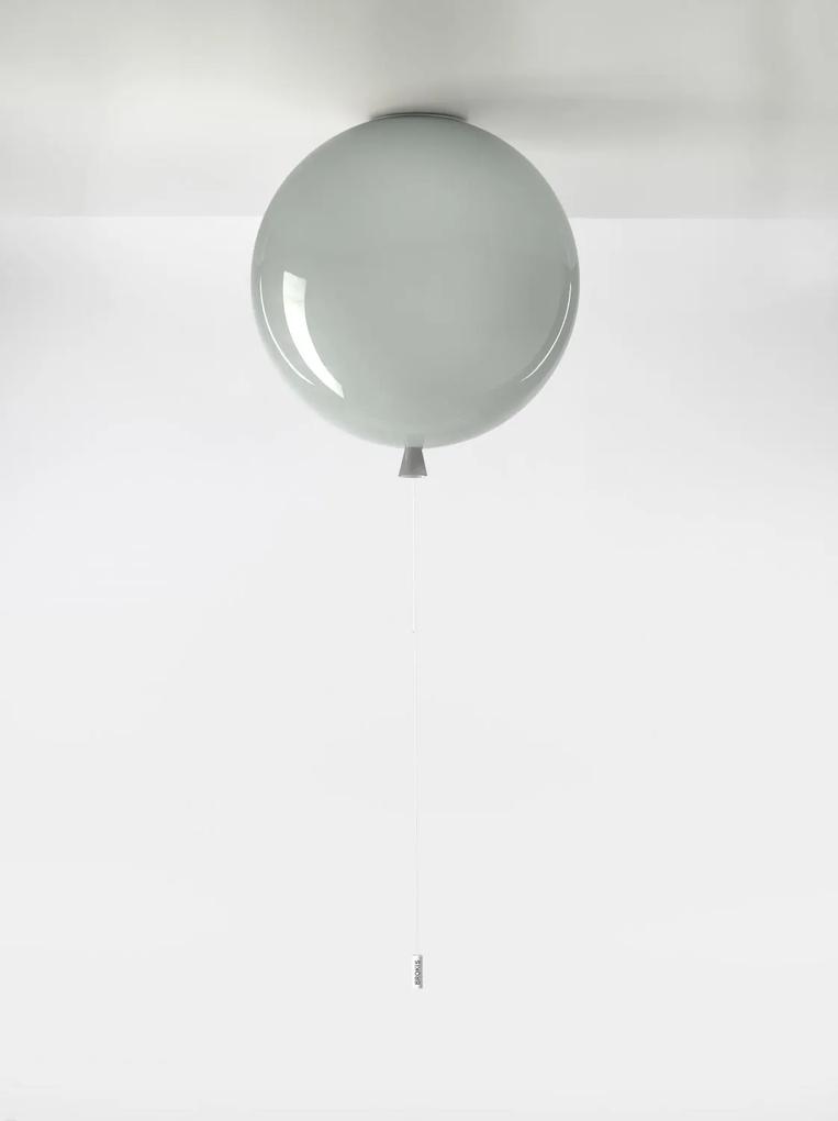 Brokis PC876 Memory, stropní svítící balonek ze šedého skla, 1x15W, prům. 40cm