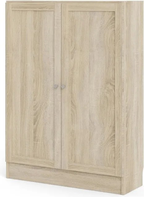 Skříň Bask 79 x 28,3 x 107,2 cm, dveře dřevo, dub sonoma