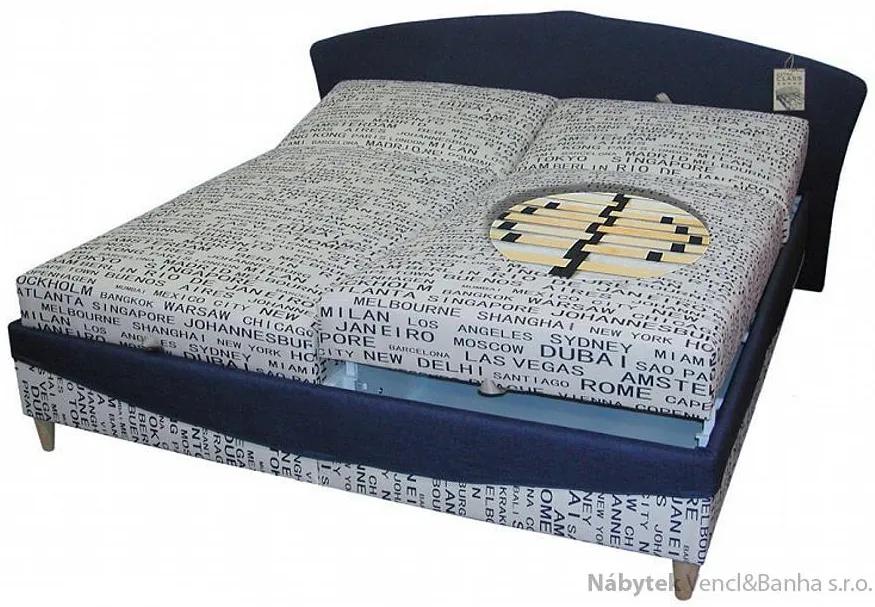 dvoulůžková čalouněná postel Hany Polrym