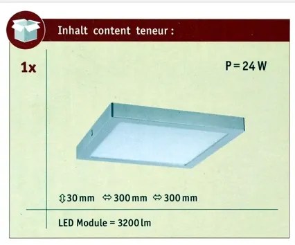 Paulmann 70982 - LED/22W Stropní svítidlo ABIA 230V