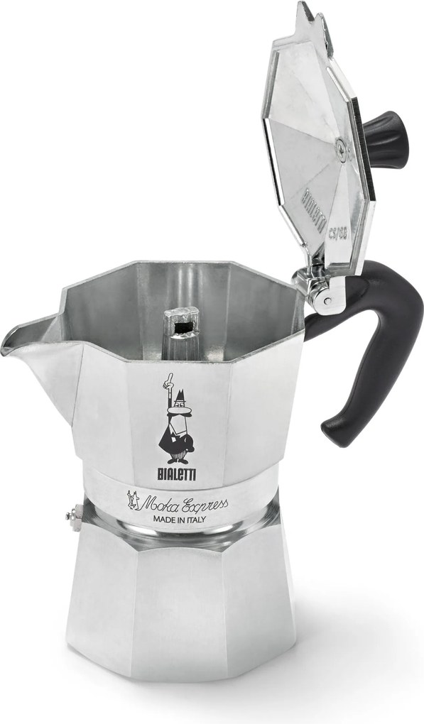 Bialetti Moka Express, 130 ml, stříbrná