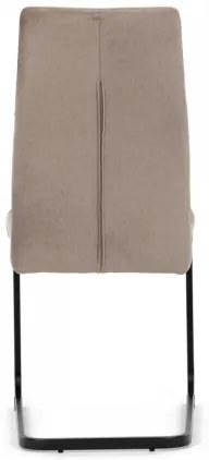 Jídelní židle cappucino látka černé kovové nohy DCL-X7018 CAP2