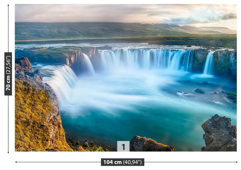 Fototapeta Islandský vodopád 104x70