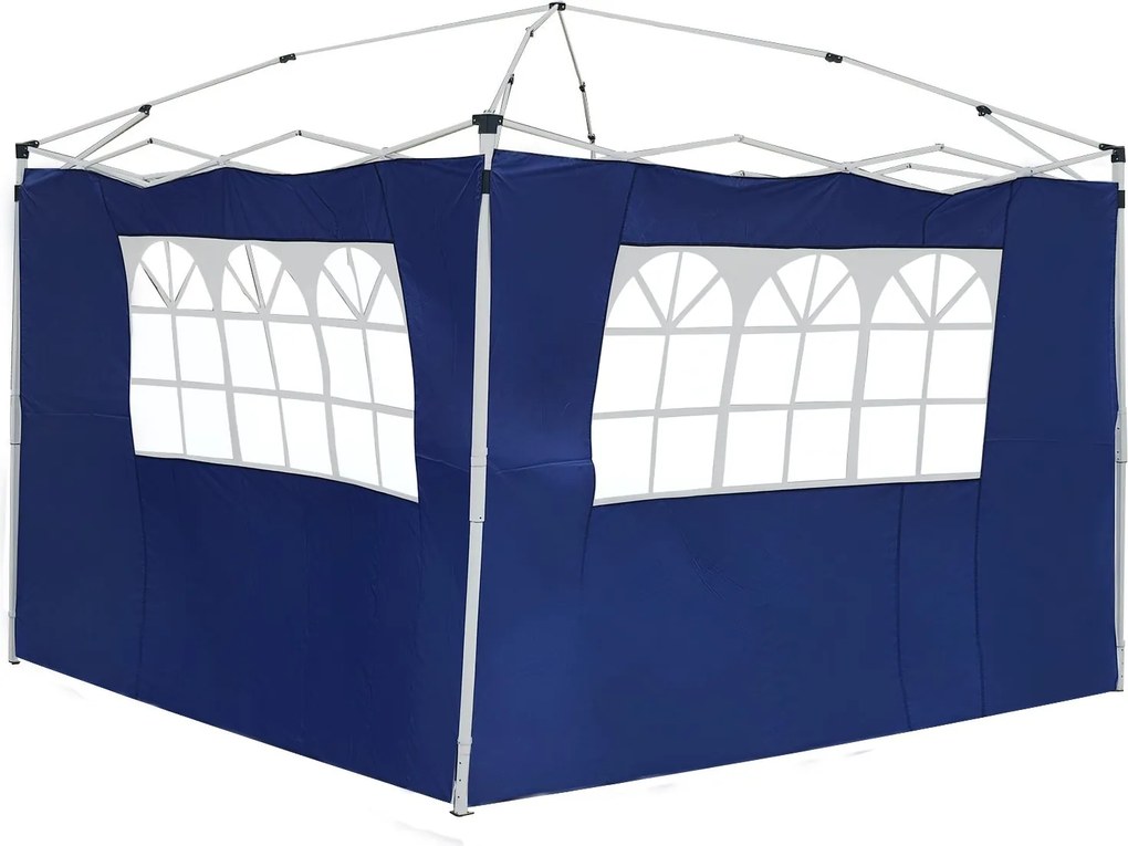 Outsunny 2 boční stěny pro stan 3x2 m s okny - Oxfordská tkanina, vhodné pro 3x3 m a 3x6 m | Aosom