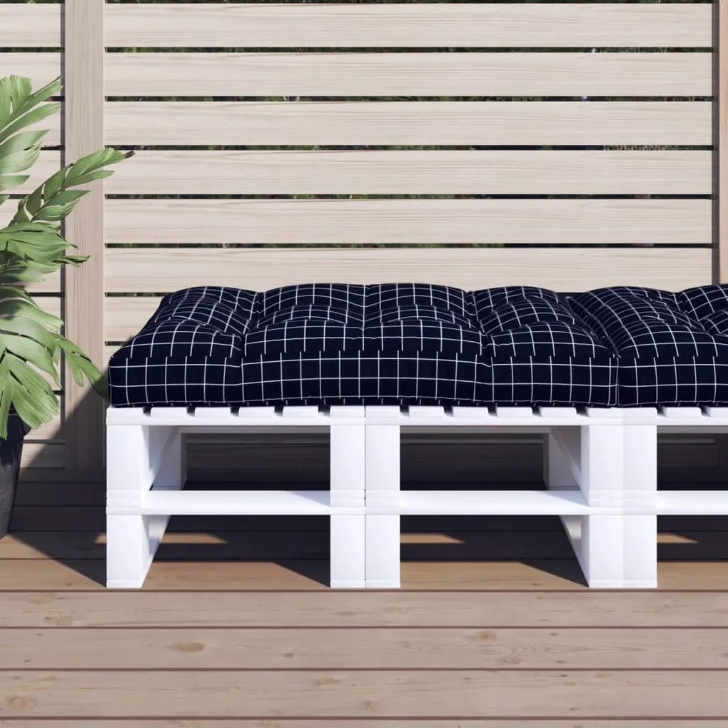 vidaXL Poduška na palety 120 x 80 x 12 cm textil [360521] Barva: Černá