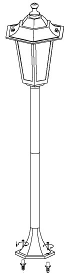 EGLO 22144 - Venkovní lampa LATERNA 4 1xE27/60W/230V