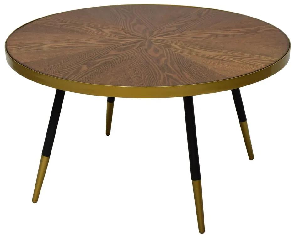 Konferenční stolek s deskou v dekoru ořechového dřeva RGE Facett, výška 45 cm