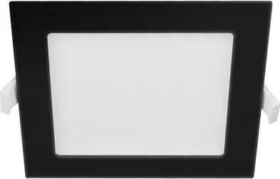 LED podhledové svítidlo Panlux DOWNLIGHT CCT SQUARE IP44 6W černá PN22400013