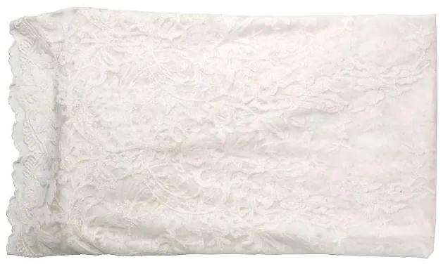 LENE BJERRE Vyšívaný ubrus JULIETTE, bílý, 150 x 280 cm