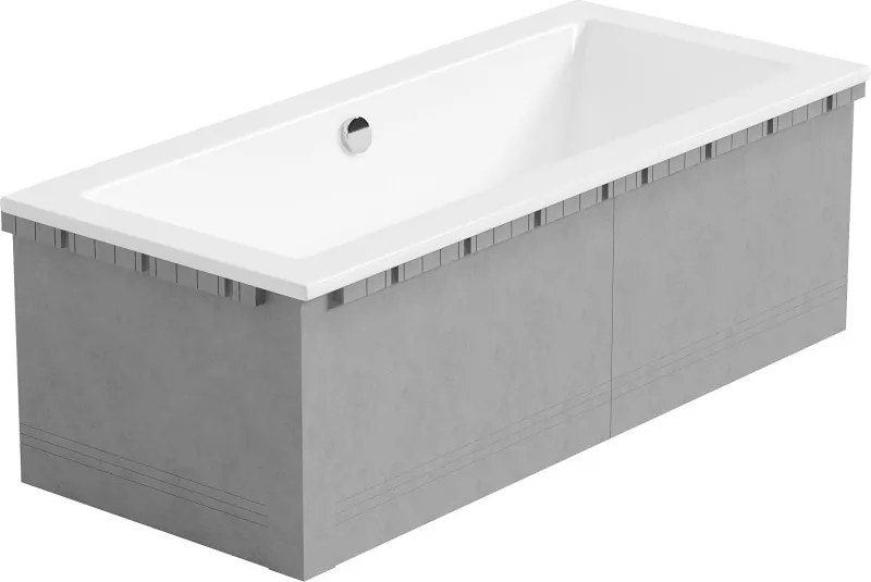 Mexen X-ST, polystyrenový plášť na obdélníkovou vanu 160-190 x 70-90 cm, bílá, 55021-00