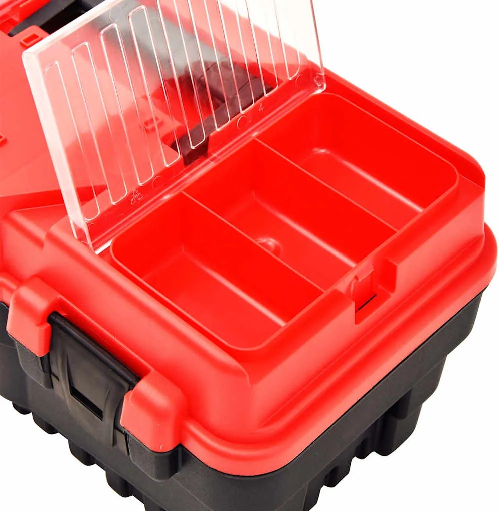 Box na nářadí plast 462 x 256 x 242 mm červený 146269