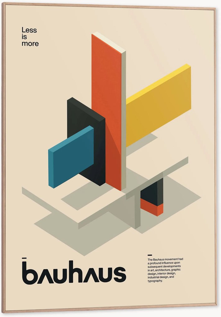 Zarámovaný digitální tisk Bauhaus