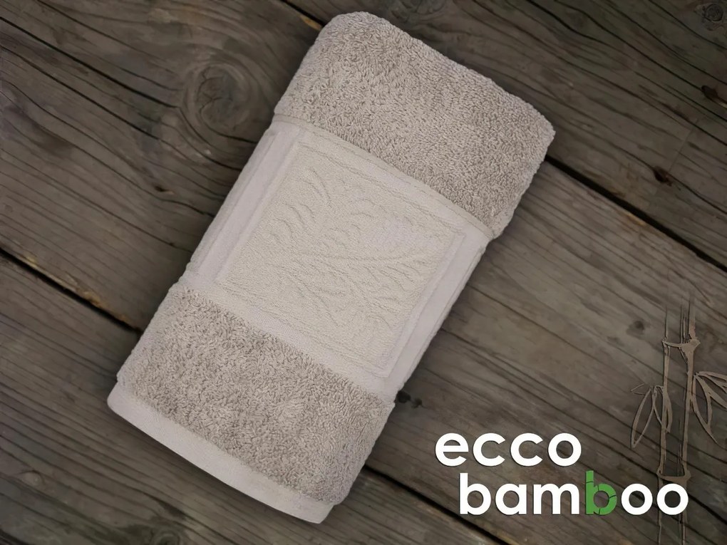 Greno froté ručník ECCO BAMBOO, tmavě béžový, 50x90cm