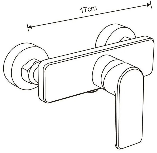 Mexen Cetus sprchová baterie, černá, 744340-70