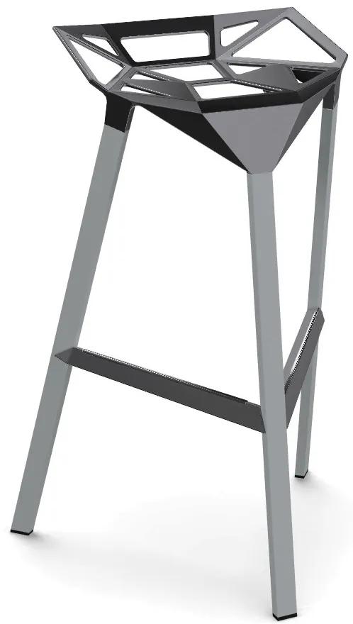 MAGIS - Barová židle STOOL ONE nízká - šedá