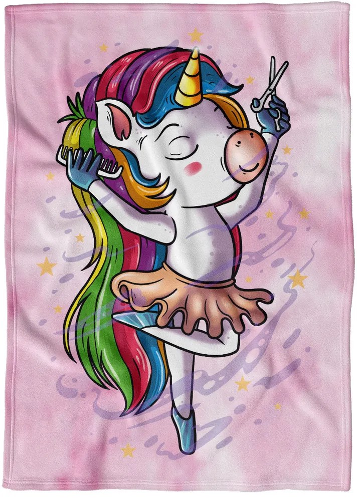 Deka Unicorn kadeřnice (Podšití beránkem: NE)