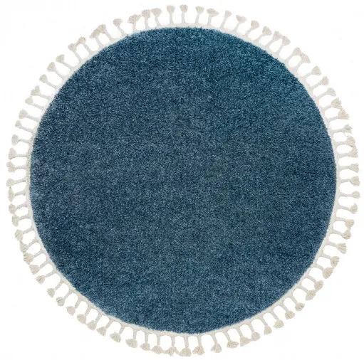 Dywany Łuszczów Kusový koberec Berber 9000 blue kruh ROZMĚR: 120x120 (průměr) kruh