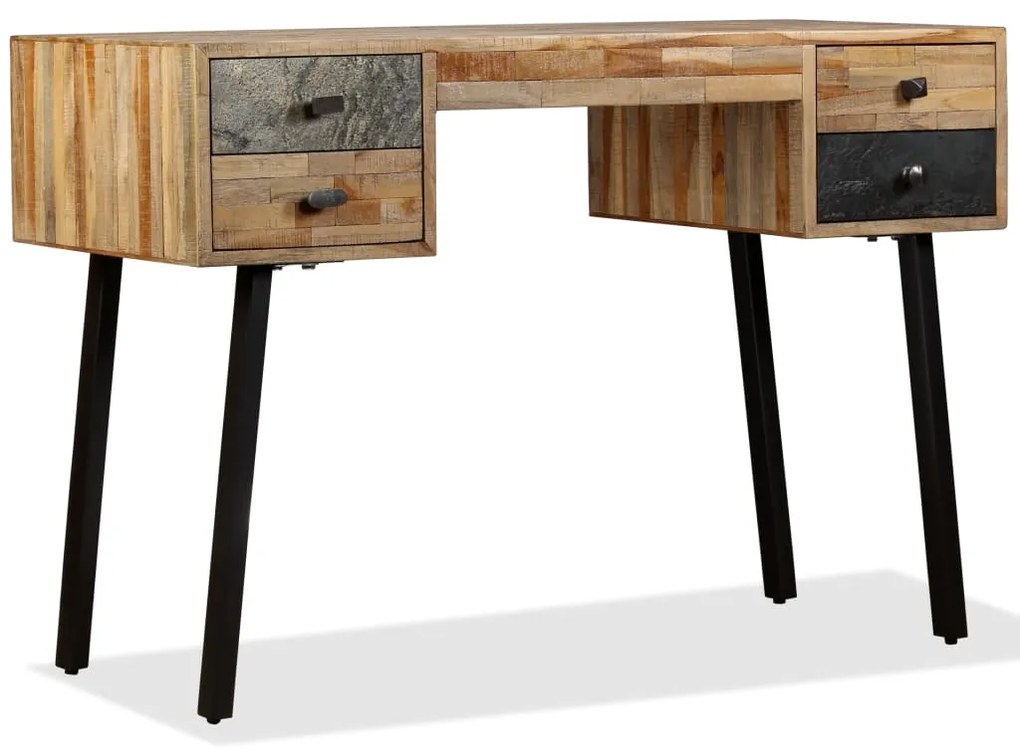 vidaXL Marketos Psací stůl masivní recyklovaný teak 110 x 50 x 76 cm
