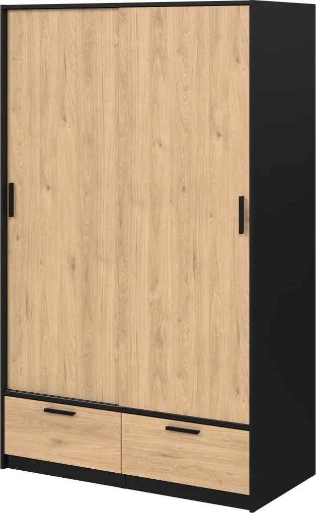 FALCO Skříň Lincoln 324 černý mat/jackson hickory