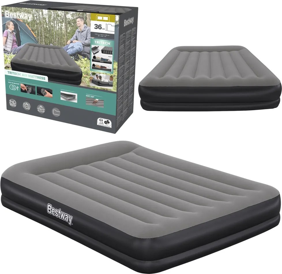 Nafukovací dvoulůžkový matrace Tritech Air Mattress 203 x 152 cm Bestway 671BU