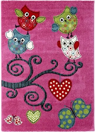 Koberce Breno Kusový koberec KIDS 420 Lila, Růžová, Vícebarevné, 120 x 170 cm