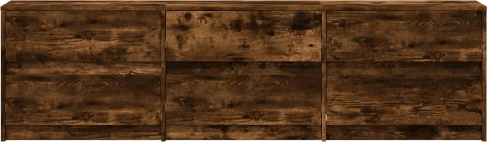 TV skříňka s LED kouřový dub 180 x 34 x 50 cm kompozitní dřevo 3307930