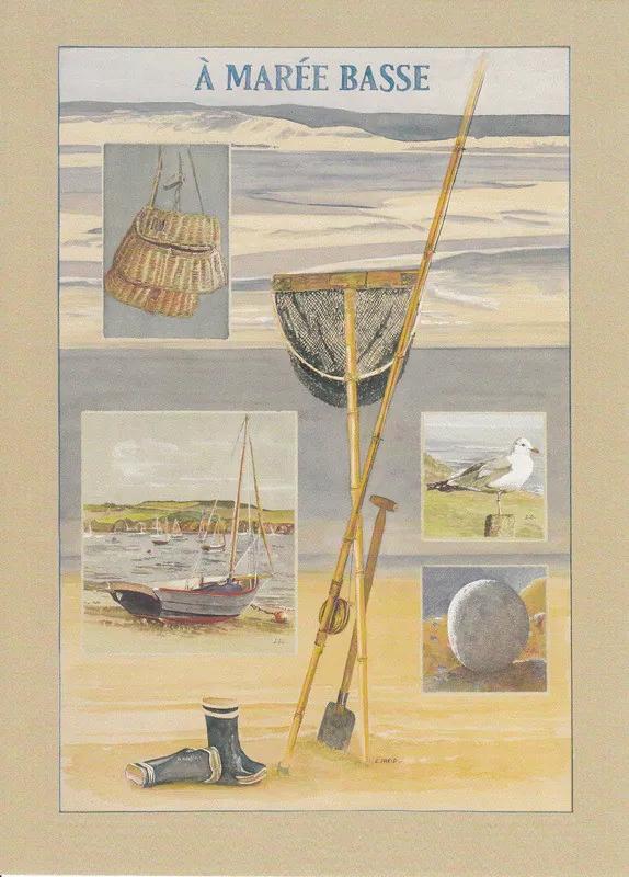 ART-STYLE Obrázek 13x18, pobřeží, rám sv. dub - červotoč