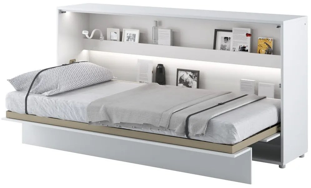 Casarredo Výklopná postel 90 REBECCA bílá lesk/bílá mat