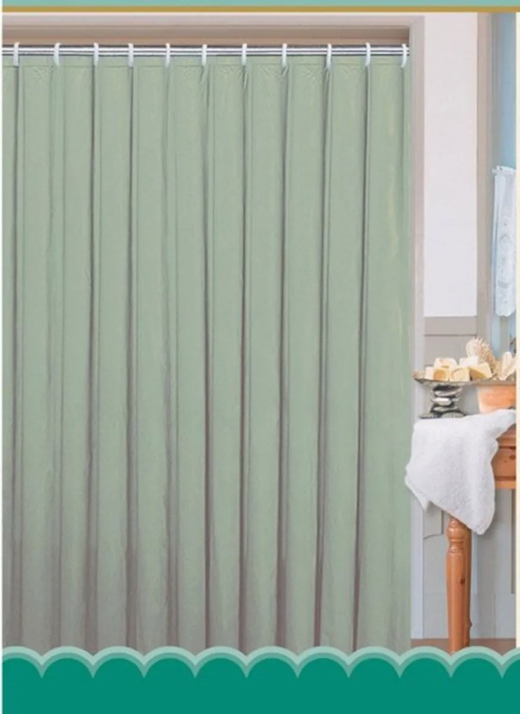 Aqualine polyester jednobarevný zelený 0201103 Z 180 x 180 cm
