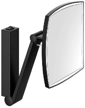 Keuco Kosmetická zrcadla - Kosmetické nástěnné zrcátko s LED osvětlením, matná černá 17613379004