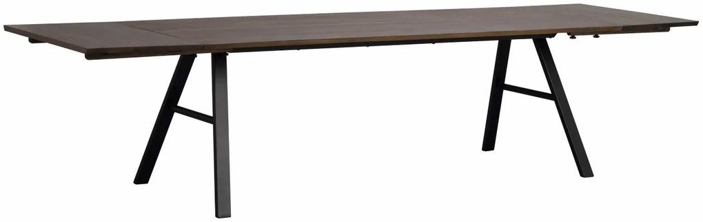 Hnědý dubový jídelní stůl Rowico Hamma, 220 cm