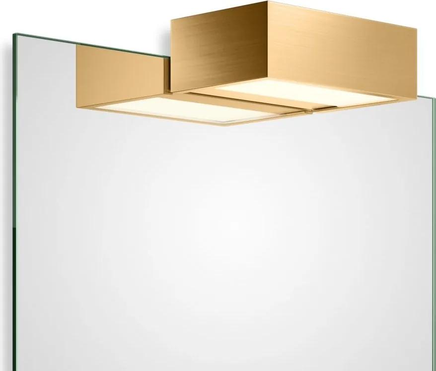 Světlo nad zrcadlo Box Clip On LED 15 cm zlaté mat