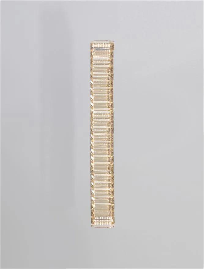 Nova Luce Nástěnné designové svítidlo Aurelia, d. 60cm, zlaté